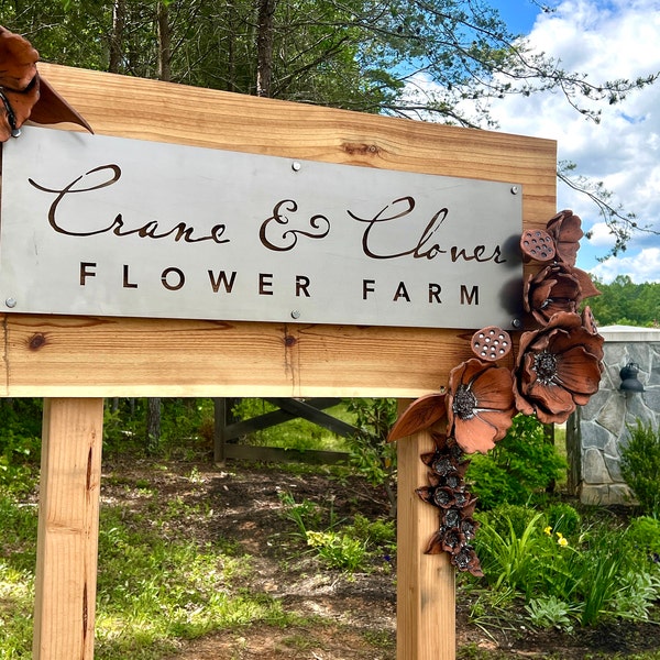 Custom Rusted Metal Sign Personalized Metal Wall Signs Farm Signs ...