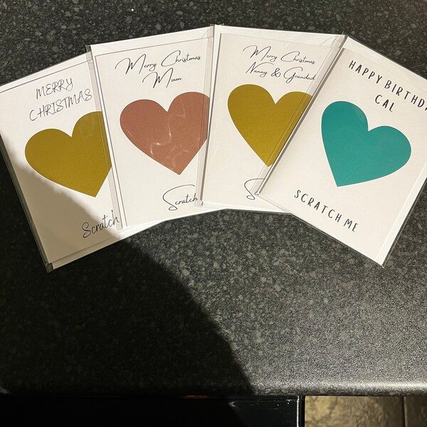 Personalised Wedding Favours, Personalised Win a Drink Scratch Cards ...