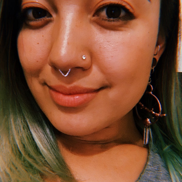 16 G Septum Ring, Septum 16g, 16 Gauge Nose Ring, Septum Ring 16g, 16 ...