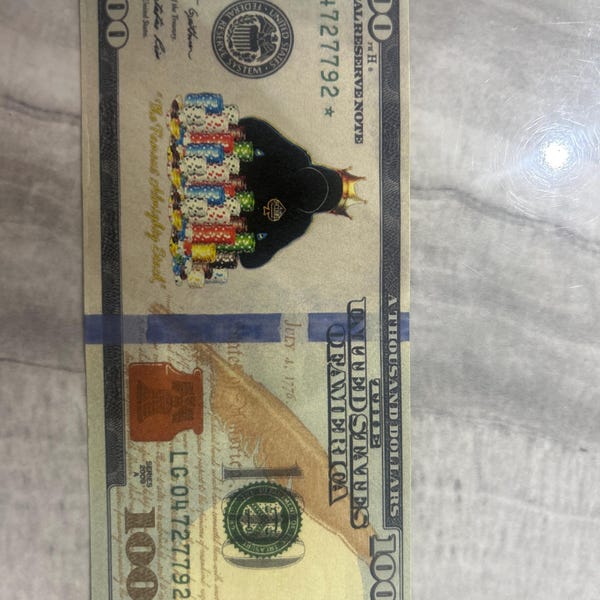 100 Dollar Bill, Playing Money, Game Money, Party Money, Printable ...