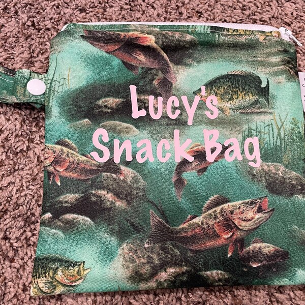 Personalization Add-on = Reusable Snack Bags, Reusable Sandwich Bags ...