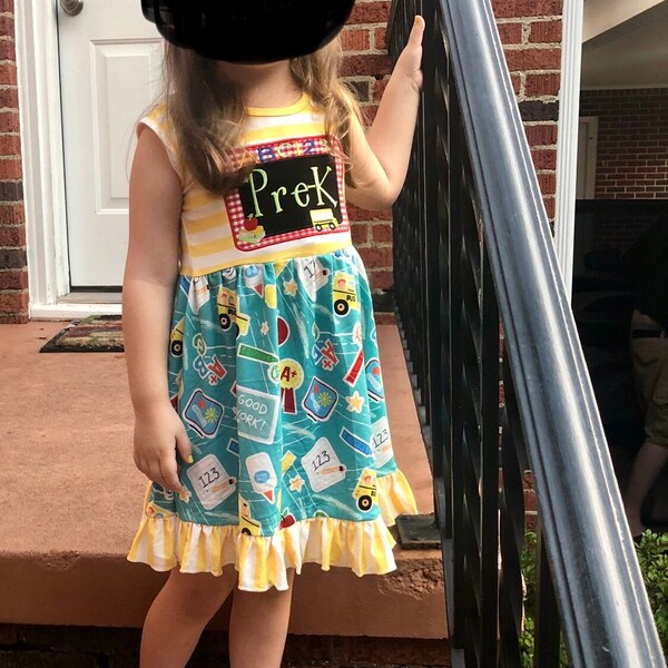 Pre-k Outfit, Pre-k Dress, First Day of Pre-k, Kindergarten Dress ...