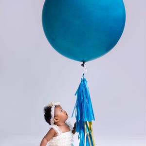 Silver Moon Foil Balloon 37, 11 Marble Balloons Bundle Set, Party ...