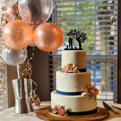 Tree Wedding Cake Topper Wood Cake Topper Rustic Mr and Mrs - Etsy