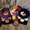 Crochet Clown Crossbody Bag, Crochet Clown Purse Crossbody Bags ...