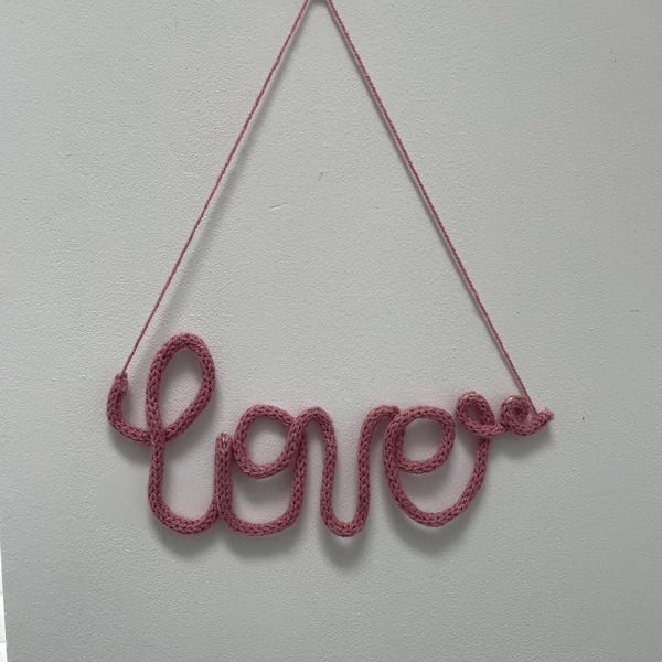 Knitted Wire Words DIY Kit: Icord Wire Craft - Etsy UK
