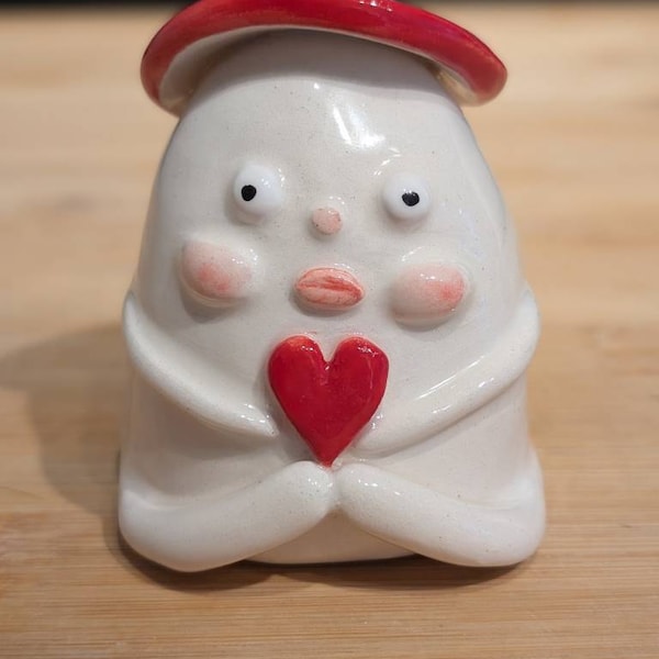 Weird Clown Mushroom, Ceramic Mushroom, Quirky Clown, Unique Decoration ...