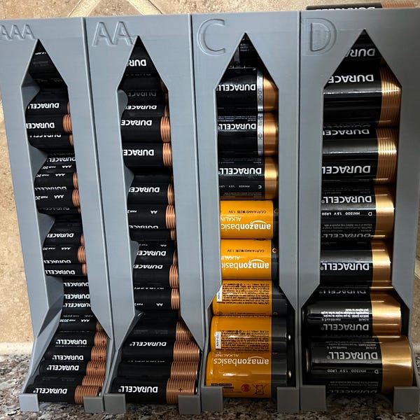 Battery Storage Dispensers (AA, AAA, C, D, & 9V, +more) - Etsy