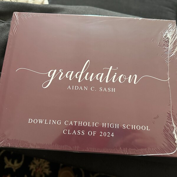 Graduation Guest Book Custom High School Graduation Party Photo ...