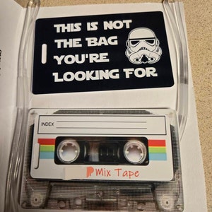 Retro Cassette Personalized Luggage Tag, Unique Bag Tag, Custom Mix ...