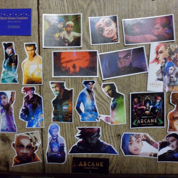 Arcane Sticker Pack - 18 Stickers From the Netflix Show, Arcane - Etsy
