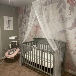 AILEEN Border Frame Nursery Decor Watercolor Flowers Pink Blue | Etsy