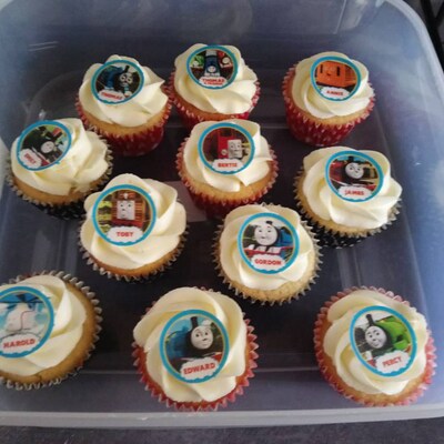 Toppershack 12 X PRE-CUT Thomas the Tank Engine & Friends Edible Cake ...