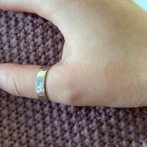 Hammered Sterling Silver Ring | Etsy