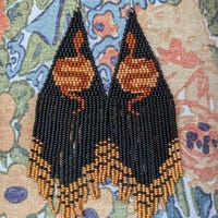 Aurora Borealis North Pole Seed Bead Fringe Earring Pattern, Northern ...