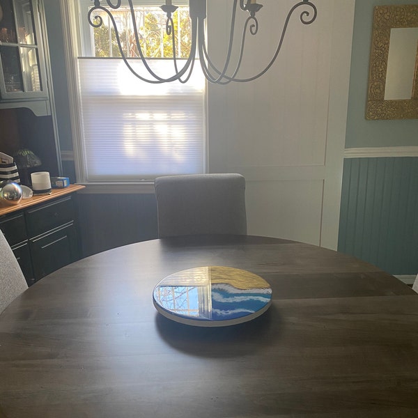 Ocean Lazy Susan Resin Art Home Decor Kitchen Decor - Etsy