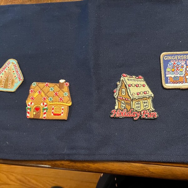 Christmas Gingerbread House - Peppermints and Candy Canes - Iron on ...