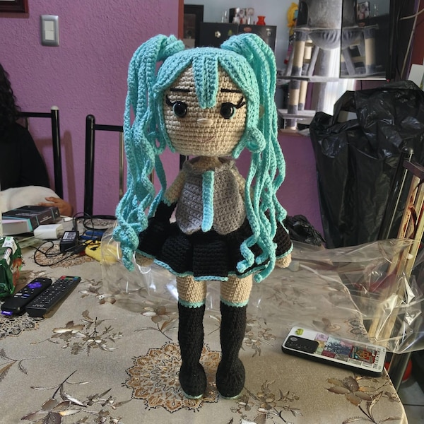 Amigurumi Hatsune Miku Crochet Doll Pattern (PDF) - Etsy