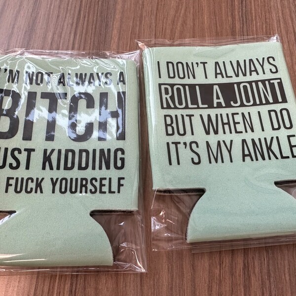 Sip It Grip It Rip It - Can Cooler / Beer Holder / Birthday Gift / Party Favor / Gift for Golfer ...