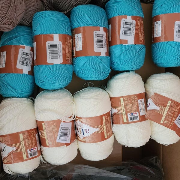 Alize Diva Yarn, 100 Gr. 350 Mt Baby Knitting Yarn, Crochet Summer ...