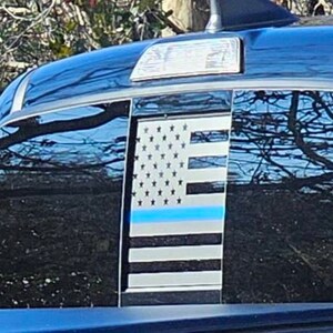 Fits 2004-2014 Ford F150 Rear Middle Sliding Window American Flag Decal ...