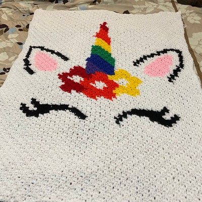 INSTANT DOWNLOAD Unicorn Crochet Graph Crochet Pattern Fairytale Baby ...