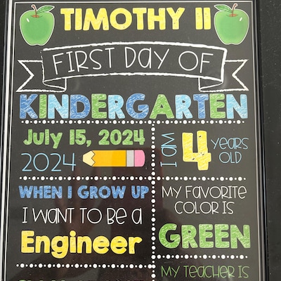 Editable Last Day of School Chalkboard Sign, Reusable Last Day of ...