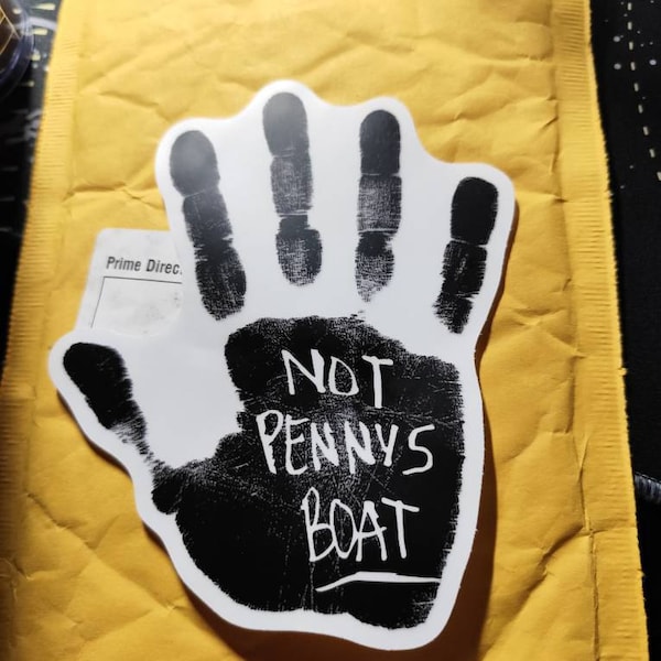 Not Penny's Boat LOST Sticker - Etsy UK