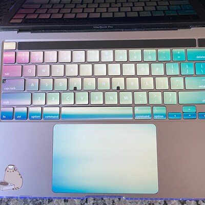 Pastel MacBook Keyboard Stickers Gradient MacBook Keyboard - Etsy