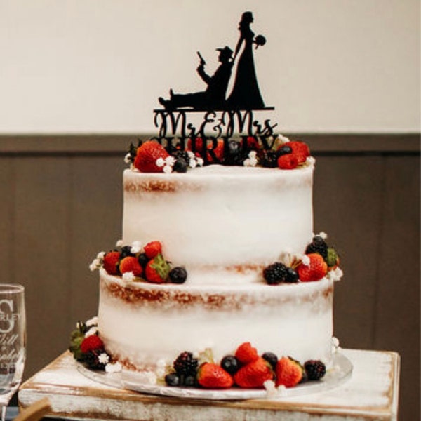 Cowboy Wedding Cake Topper,country Western Wedding Cake Topper,rustic ...