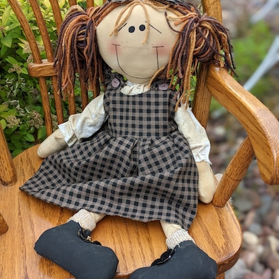 Jennie EPATTERN Primitive Country Cloth Doll Craft Digital Download ...