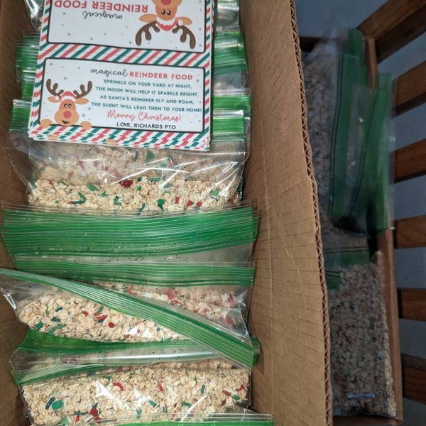 Magic Reindeer Food Treat Bag Topper Printable | Holiday Classroom ...