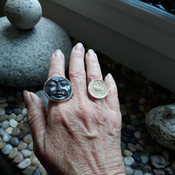 Sunrise Fan Ring Sterling Silver Rings Stamped Leaf Ring Tribal Boho ...