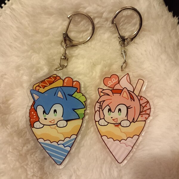 Sonic Crepes Keychains - Etsy