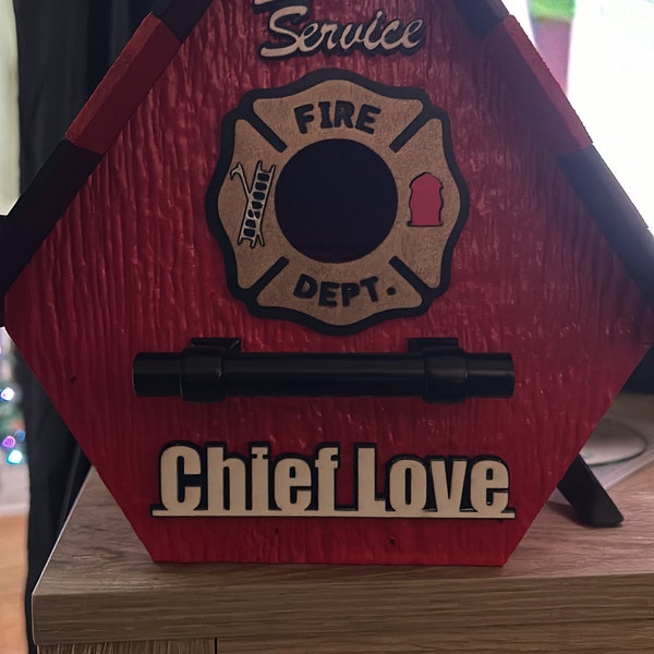 Custom Firehouse Handmade Birdhouse - Etsy