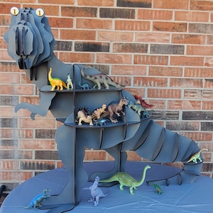 TRICERATOPS SHELF Dxf Plan Laser Cutting File, Dinosaur Home Decor ...