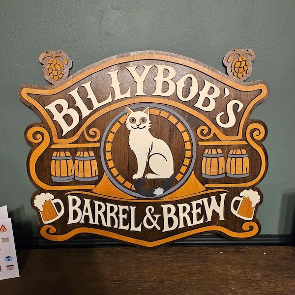 Custom Backdrop Sign, Name Sign for First Birthday Party, Wood Cut Out ...