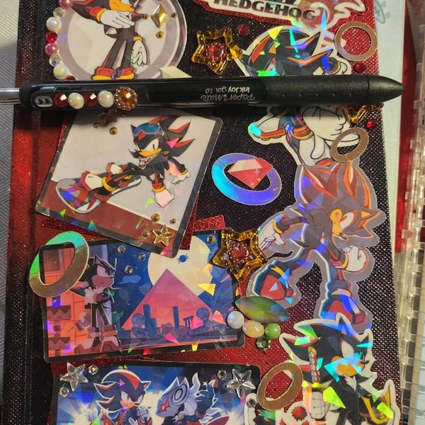 Shadow the Hedgehog Custom Sketchbook - Etsy