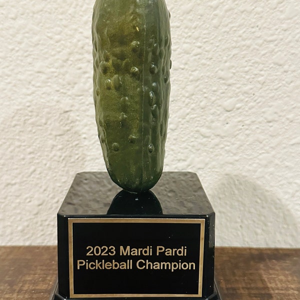 Pickle Trophy - Life-size Pickle Award, Pickle Eating Contest Trophy ...