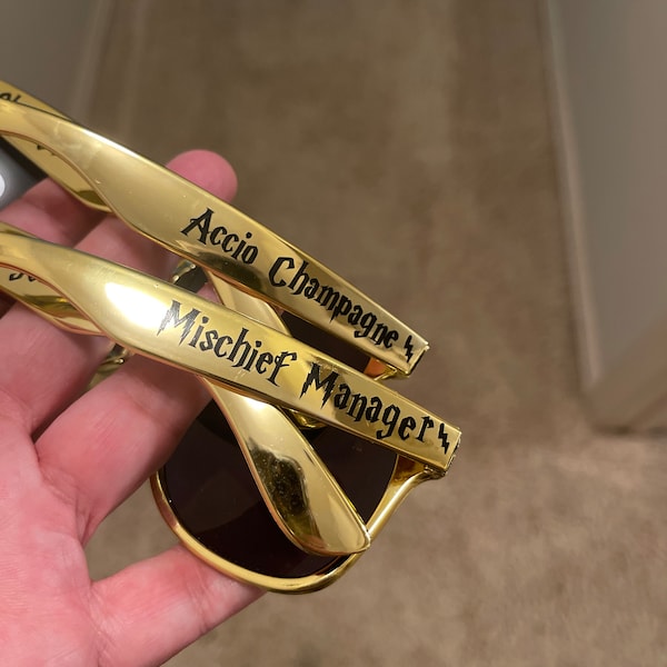 Wizard Themed Bachelorette, Bridal Party & Wedding Sunglasses - Etsy