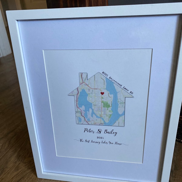 Personalized Realtor Gift, Home Sweet Home, House Map, Last Minute ...
