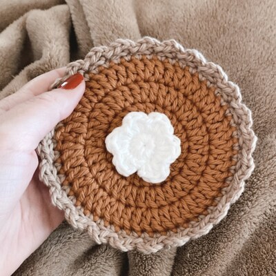 Decorative Cutie Pie Coaster Crochet Pattern Pumpkin Pie - Etsy