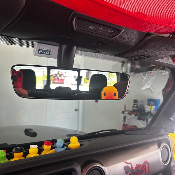 Duck Peeker Rear View Mirror/sun Visor Decal - Etsy