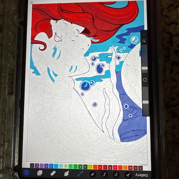 100++ [digital] Disney Mystery Colouring Book - Sous L'ocean (colouring ...