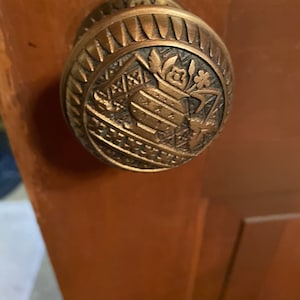 CAIRO, Vernacular 6-fold Cast Bronze Passagway Door Knob. Manufactured ...