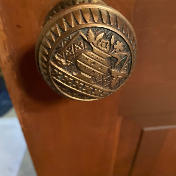 Vernacular, Victorian Cast Bronze Door Knob. Made by Norwalk, C. 1885. - Etsy
