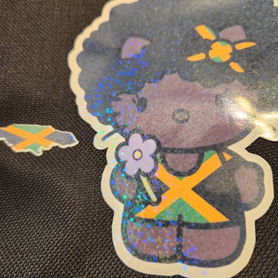 Jamaica Cat Vinyl Sticker - Etsy