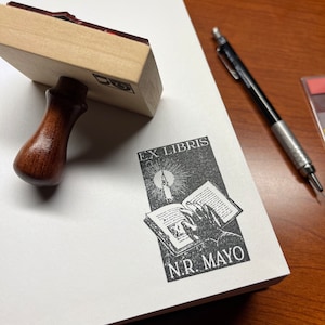 Custom Ex Libris Stamp Custom Printing Press Bookplate - Etsy