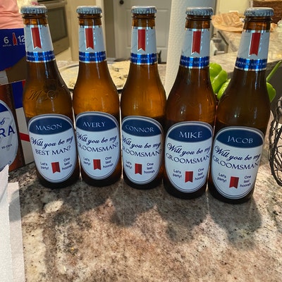 Blue and Silver Beer Ultra Inspired Custom Beer Labels Perfect for ...