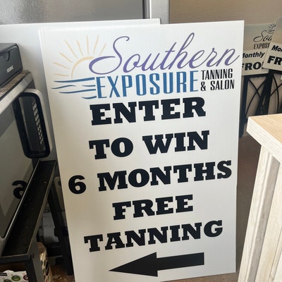 Personalize Custom Black Background Yard Sign 24 X 18, or 36 X 24 Inch ...